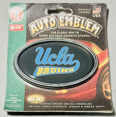 New UCLA Bruins Logo Auto Car Truck Oval Embossed Emblem 4” Officially ...