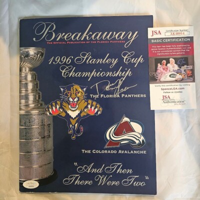 Florida Panthers 1996 Stanley Cup Program Signed Autographed Doug ...
