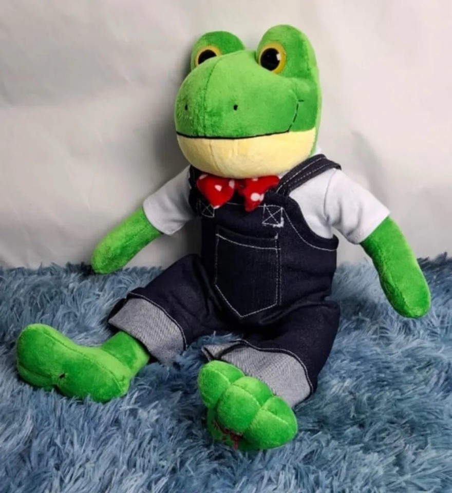 Mexican Rana Rene Ranita De Rio Rhenne Stuffed Frog Plush 13” Made In ...
