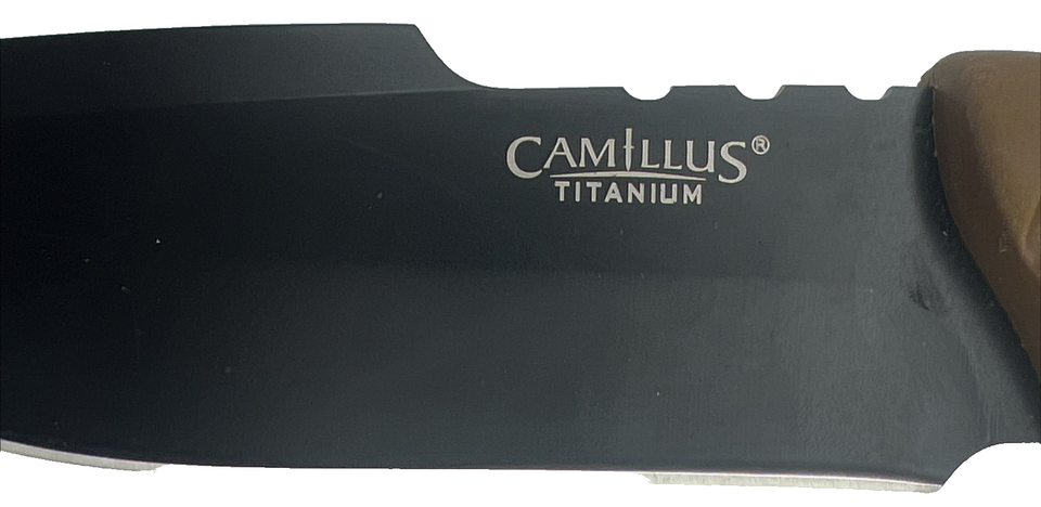 Camillus Titanium Fixed Blade Knife with Sheath | eBay