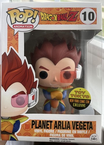 Funko Pop! Animation Dragon Ball Z Planet Arlia Vegeta Toy Tokyo NYCC ...