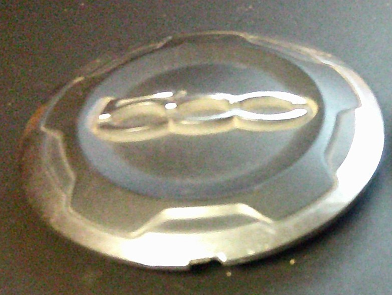 1 Cap 2014 - 2019 Fiat 500 Black Chrome Wheel Center Cap 735574469 OEM ...