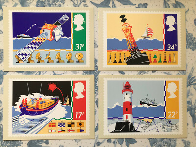 Royal Mail 'Safety at Sea' set of 4 postcards 1985 | eBay