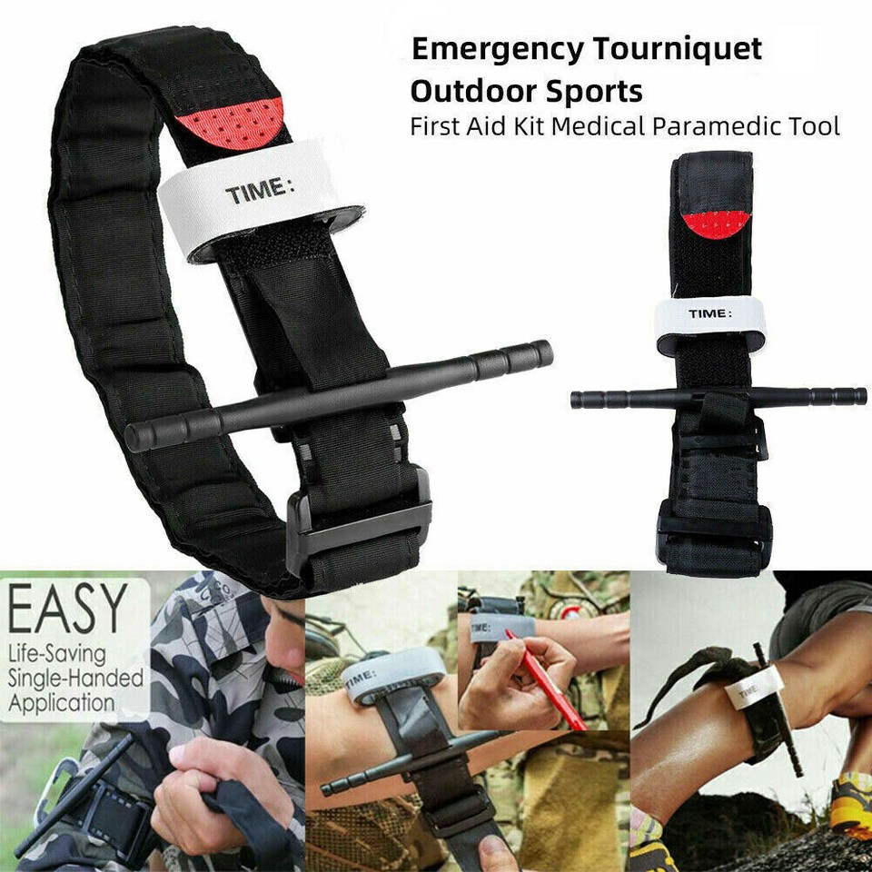 1PK Israeli Tourniquet Trauma Bandage 6"/ Black Tourniquet Buckle First ...