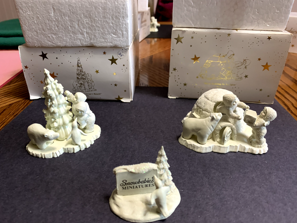 Snowbabies miniatures set, Dept 56, set of 20 scenes, original boxes ...