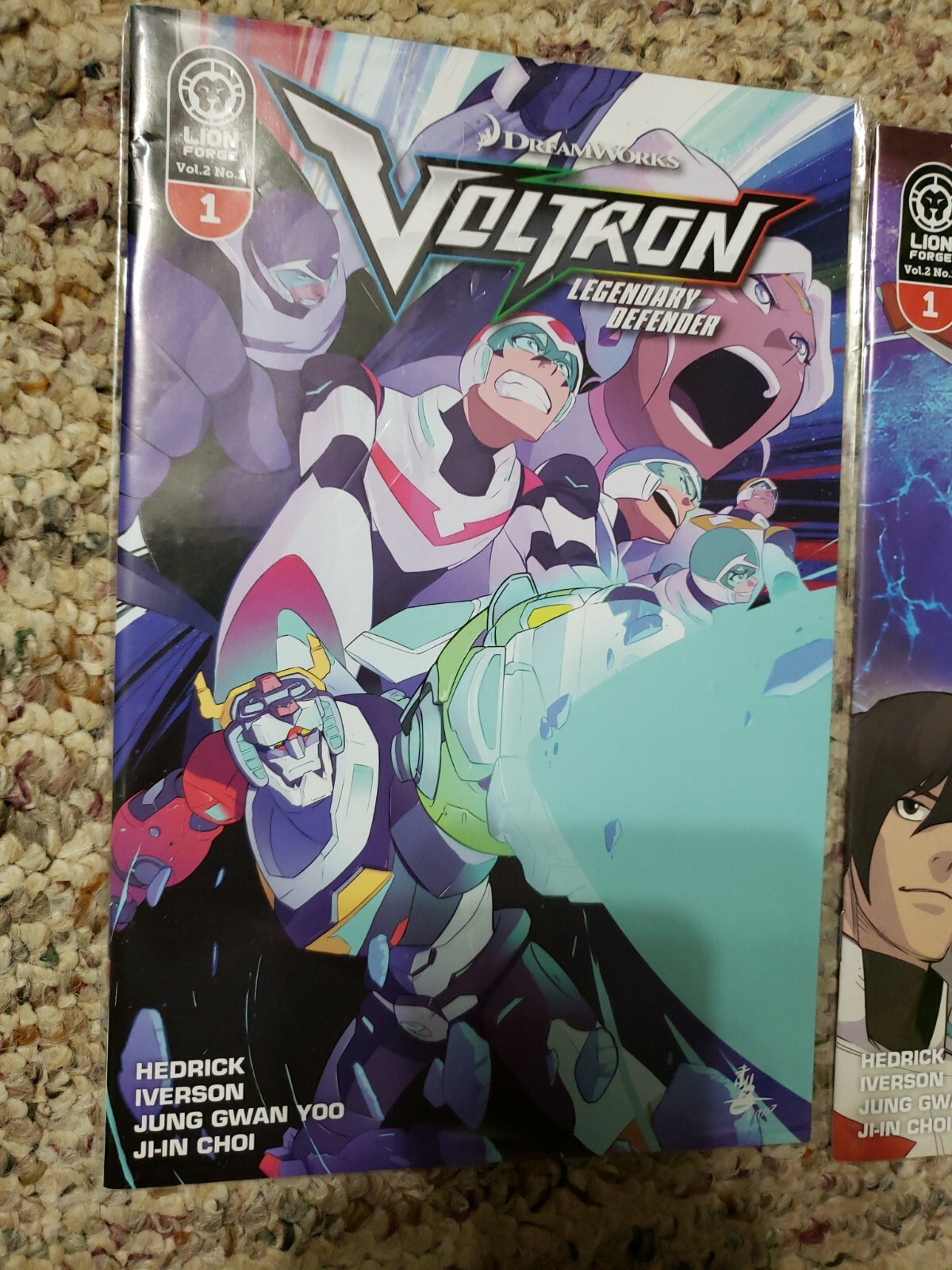 Voltron Legendary Defender Comic Vol 2 No 1 & Variant Cover Lion Forge ...