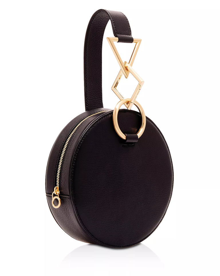 Tara Zadeh Azar Leather Clutch Black Handbag Retail $570 | eBay