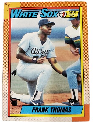 1990 Topps Frank Thomas #1 Draft Pick N Very Good Condition. Spot On ...