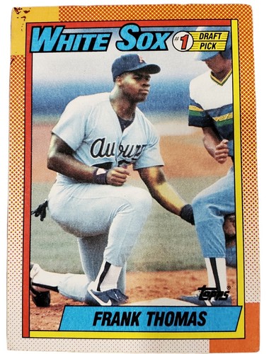 1990 Topps Frank Thomas #1 Draft Pick N Very Good Condition. Spot On ...