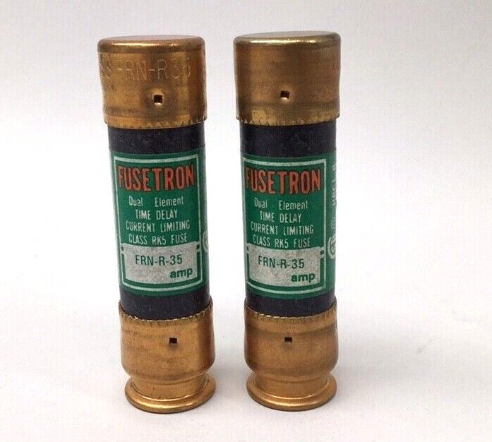Bussmann FRN-R-35 Fusetron 35Amp Fuse Dual Element Time Delay (Pack Of ...