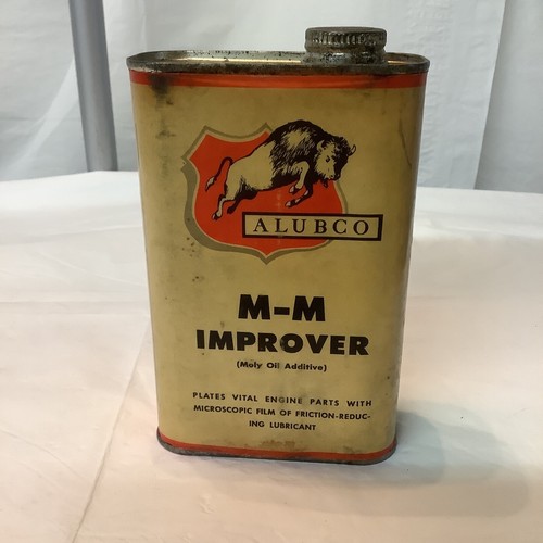 VTG Alubco M-M Improver Paper Label Tin Can Buffalo Full RARE Dayton ...