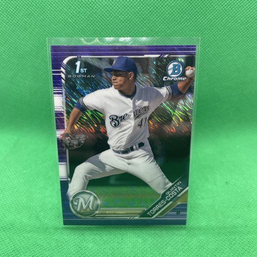 2019 First Bowman Chrome Prospects Purple Shimmer BCP-242 Quintin ...