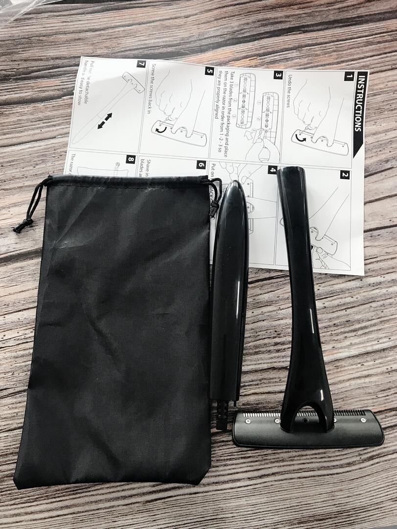 Foldable Men's Back & Body Hair Removal Shaver Razor Hairy Back Remover ...