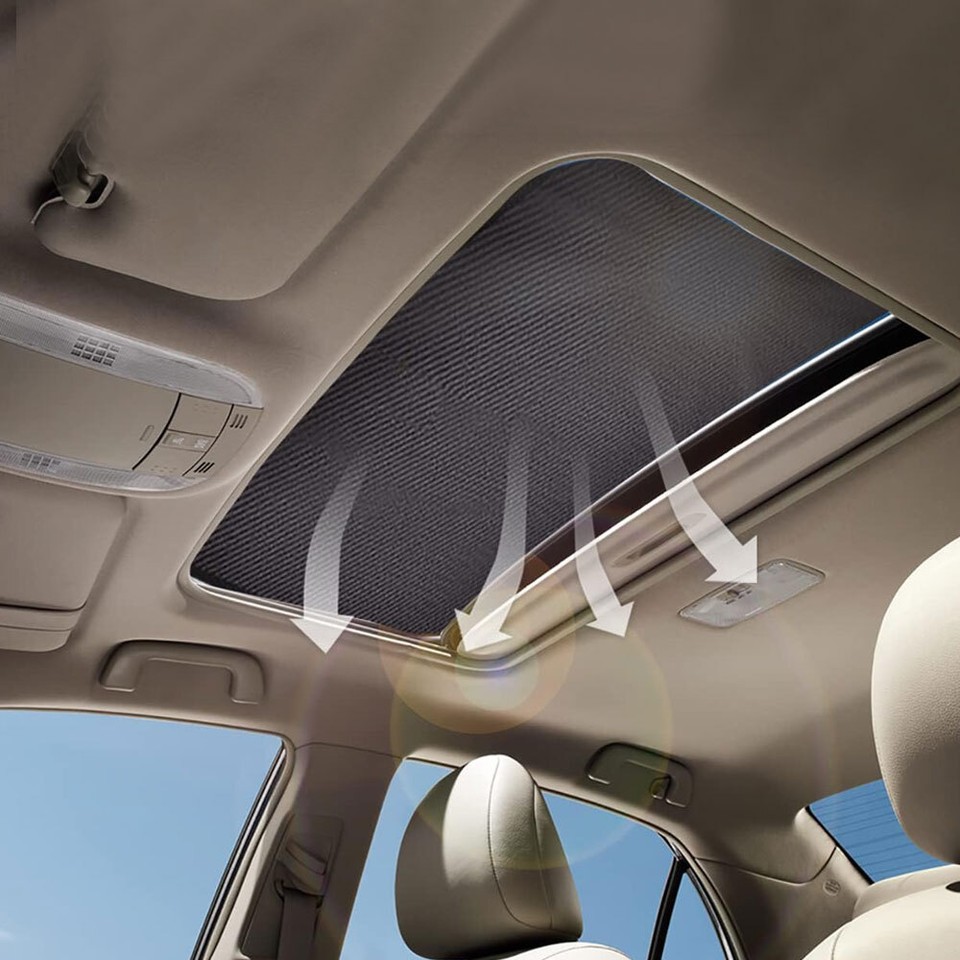 Car Magnetic Black Moonroof Mesh Roof Sun Shade Cover Sunroof Sunshade ...