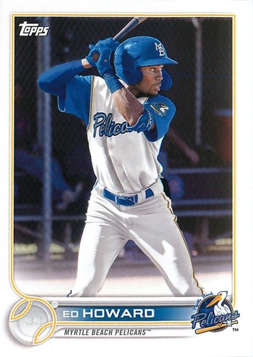 Ed Howard 2022 Topps Pro Debut Baseball Rookie Card#PD-152 Myrtle Beach ...