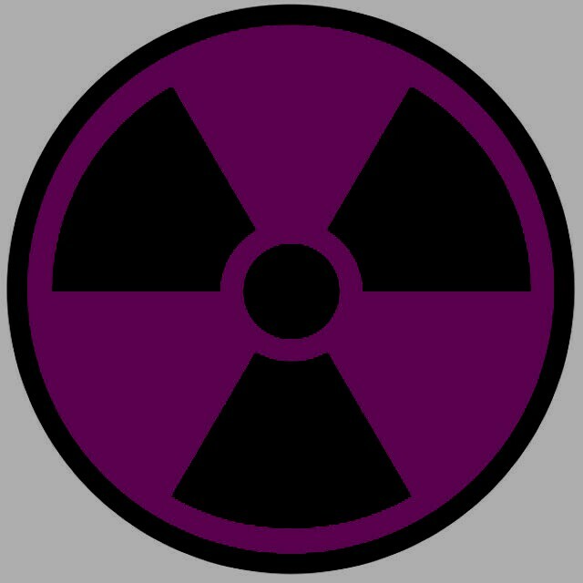 Purple Radioactive Symbol