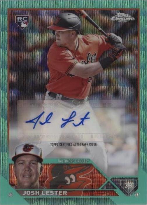 2023 Topps Chrome Update Series - Autographs Josh Lester #AC-JLE Aqua ...