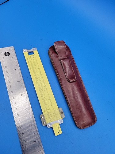 Picket Slide Rule N 200-ES Trigonometry with Leather Case USA T-3-4 | eBay