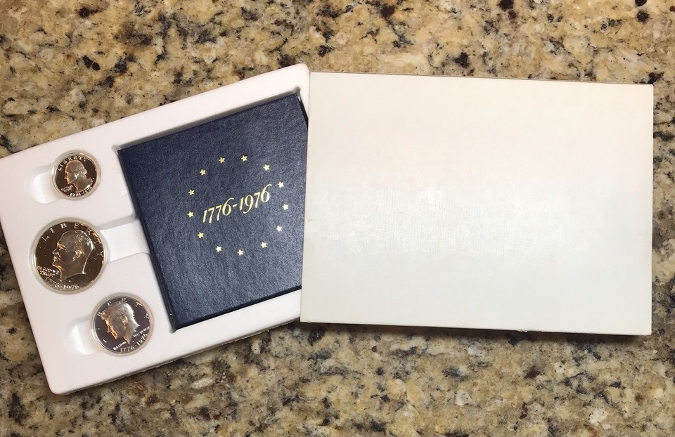 1776-1976-S U.S. Mint Bicentennial Silver Proof 3-Coin Set - OGP | eBay