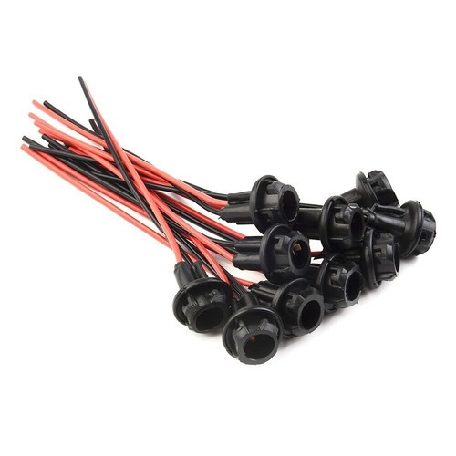 10X Socket Connector 168 194 T10 W5W Light Bulb Extension Cable Wiring ...