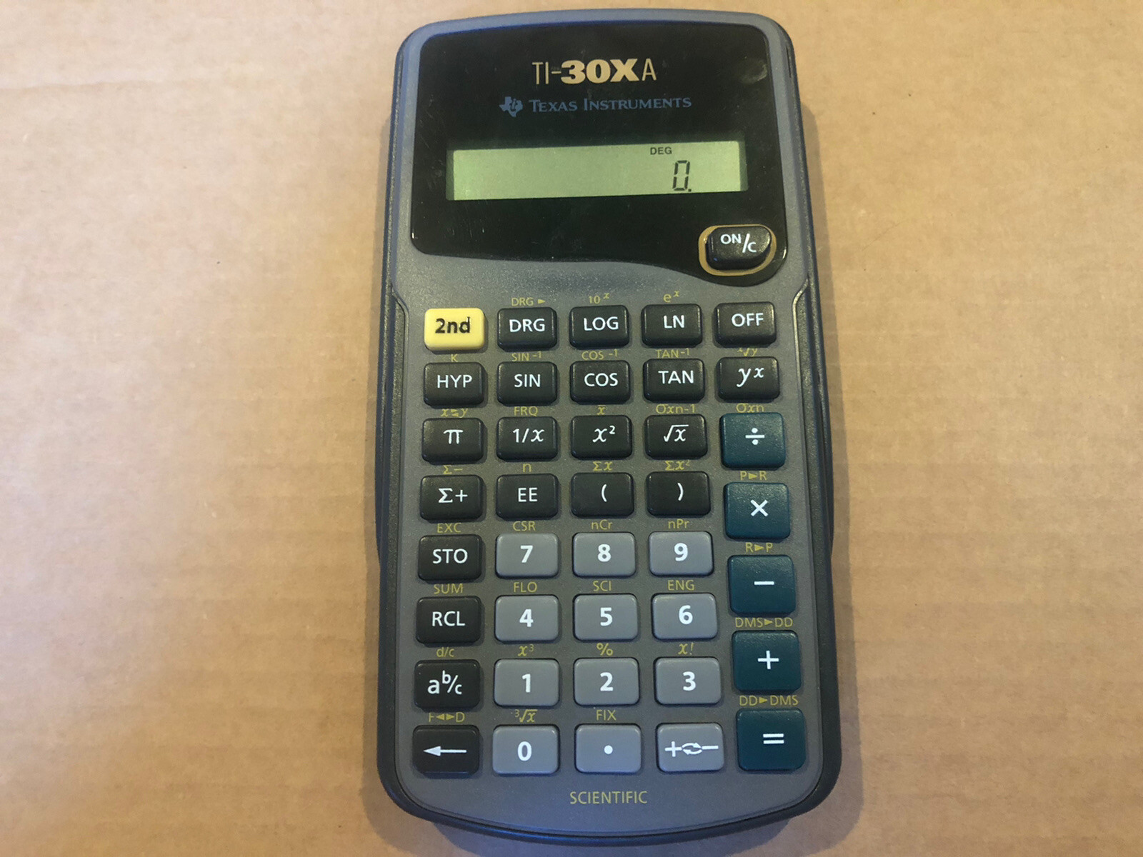 Texas Instruments TI-30X-A Scientific Calculator Cover TESTED Works TI ...