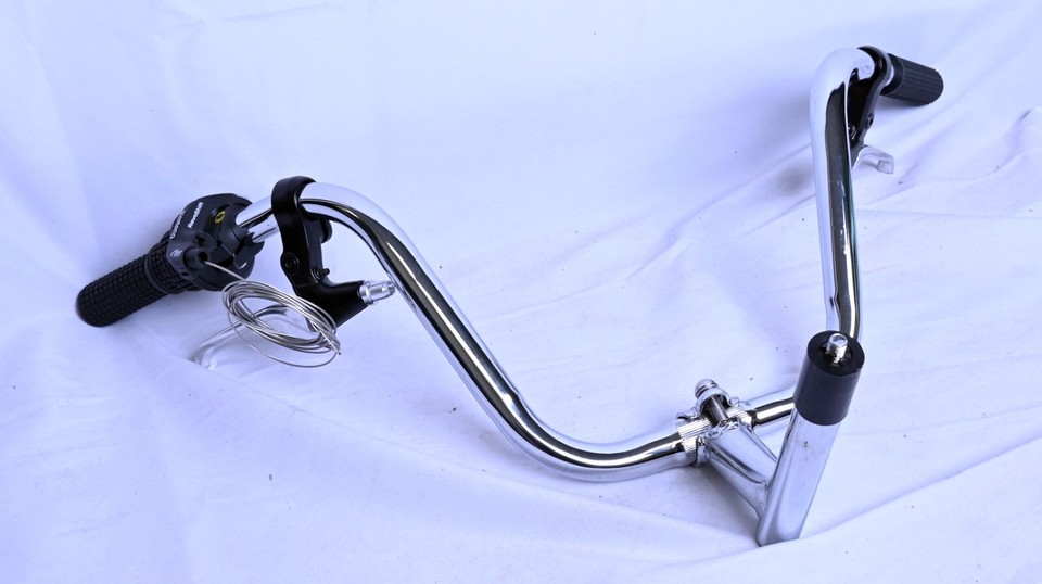 Bicycle Tricycle Handlebar 9" 25.4mm Chrome Cruiser City Bike Handlebar ...