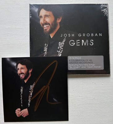 Josh Groban Signed Autographed "Gems" Music CD Insert With Complete CD ...