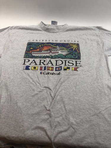 VINTAGE Ecstasy Carnival Cruise Graphic T-shirt Men XL 90s Single ...