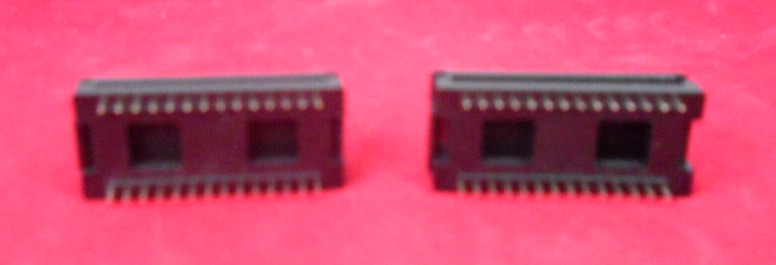 Two 28 Pin Male IDC Ribbon Cable Transition Connectors 3100-28P 2.54mm ...