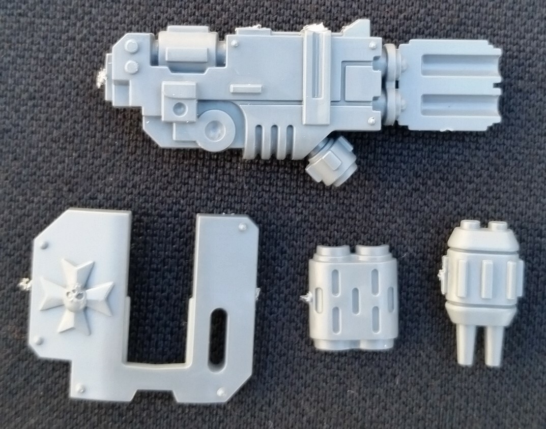 40K Space Marine Vehicle Multi Melta from Upgrades Sprue Black Templars ...