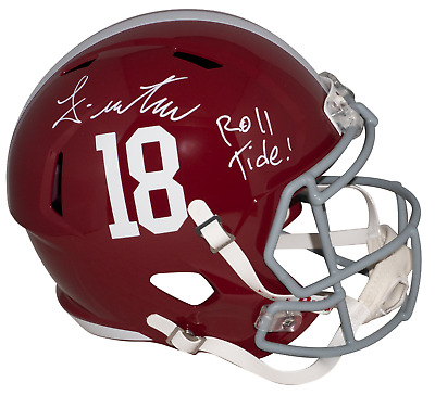 JOHN METCHIE SIGNED ALABAMA CRIMSON TIDE FULL SIZE SPEED HELMET W/ ROLL ...