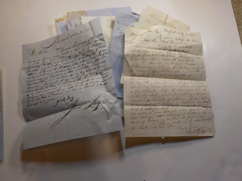 33 Antique Letters 1800s Aiken Family Archive Lot Franklin New ...