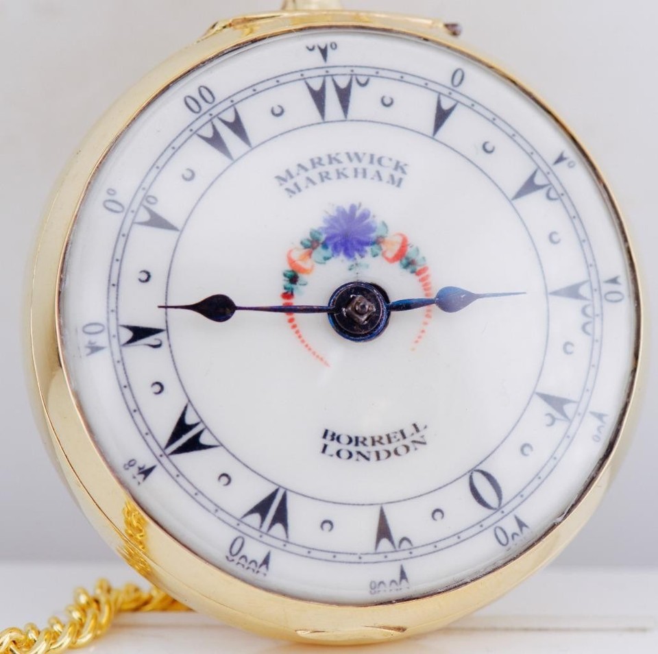 Antique Pocket Watch Markwick Markham London Verge Fusee Pair Case ...