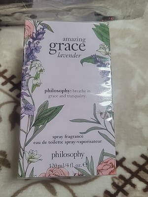 Philosophy Amazing Grace Lavender Eau de Toilette EDT Spray 4oz 120ml ...