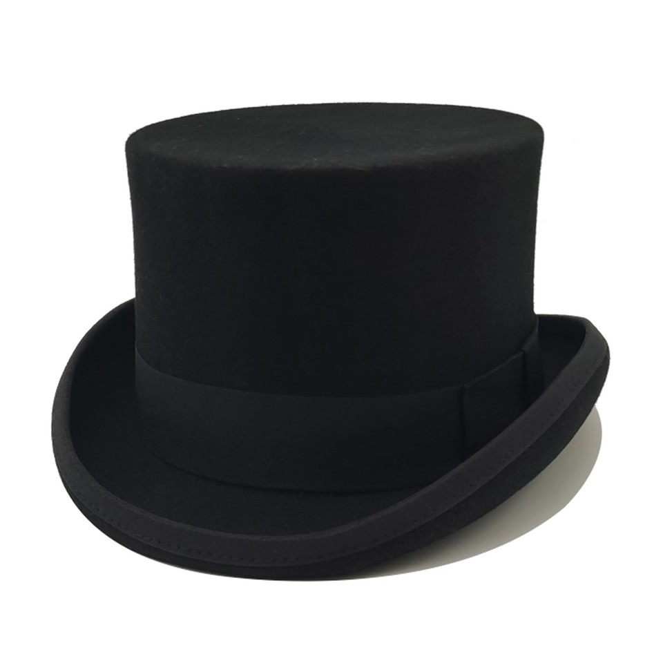 Wool Felt Coachman Top Hat Steampunk Tophat Topper Tuxedo Victorian ...