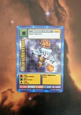 Candlemon ST-41 Vintage Series 1 Starter Bandai Digimon Card LP | eBay