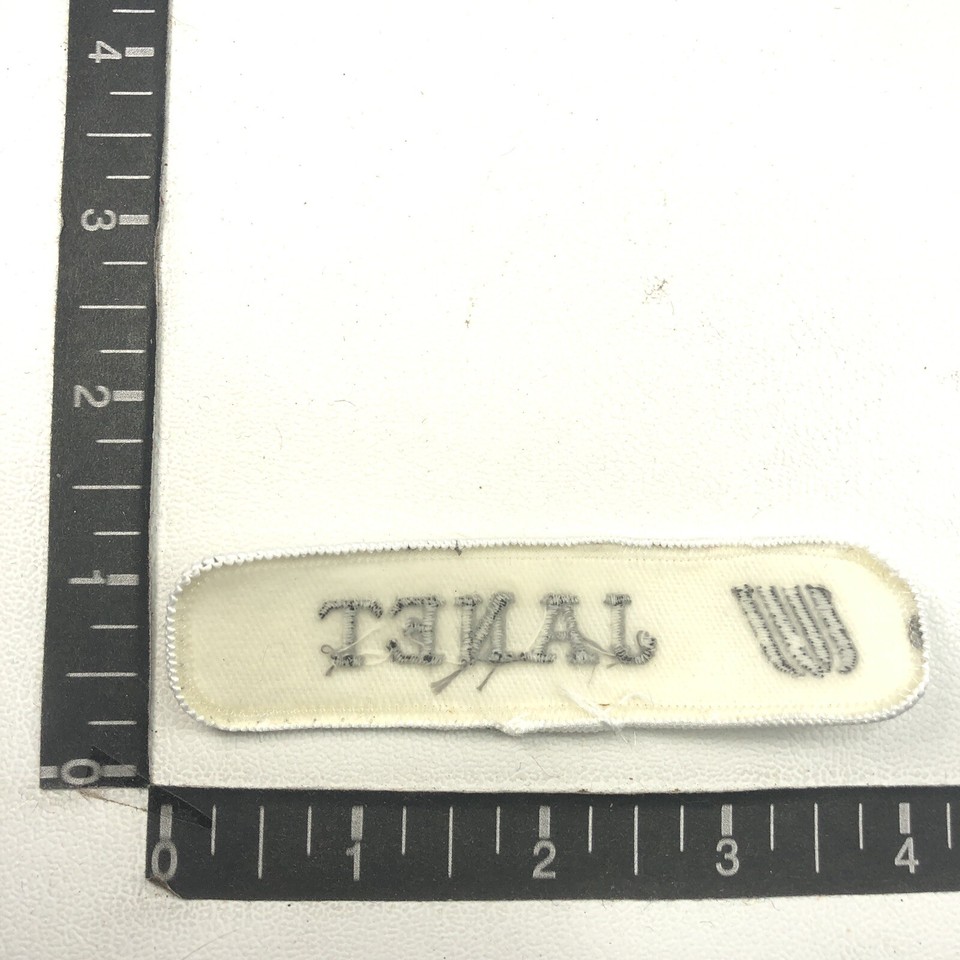 3 & 3/4” First Name JANET Patch 93I3 | eBay