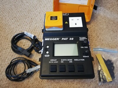 MEGGER PAT 32 PORTABLE APPLIANCE TESTING MACHINE PAT TESTER DOMESTIC ...