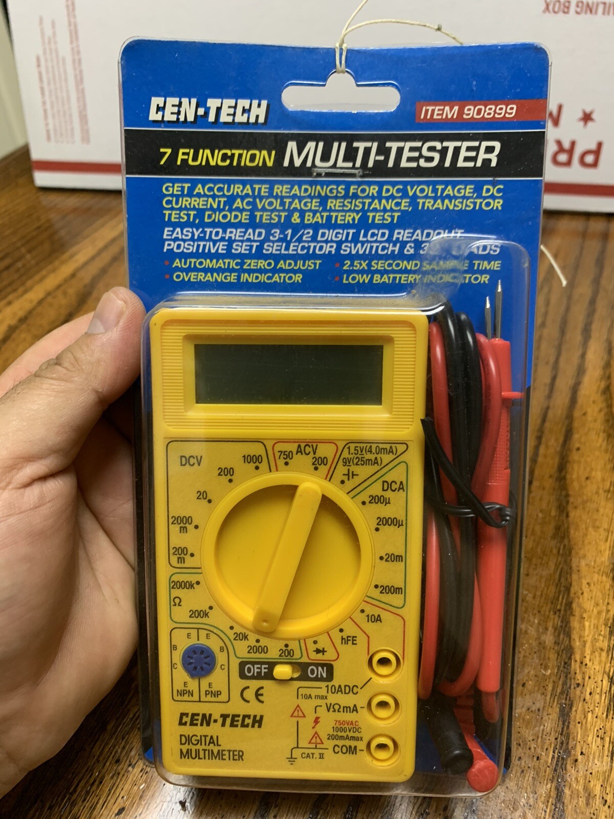 CEN-TECH 7 Function Digital MultiMeter - Multi-Tester | eBay