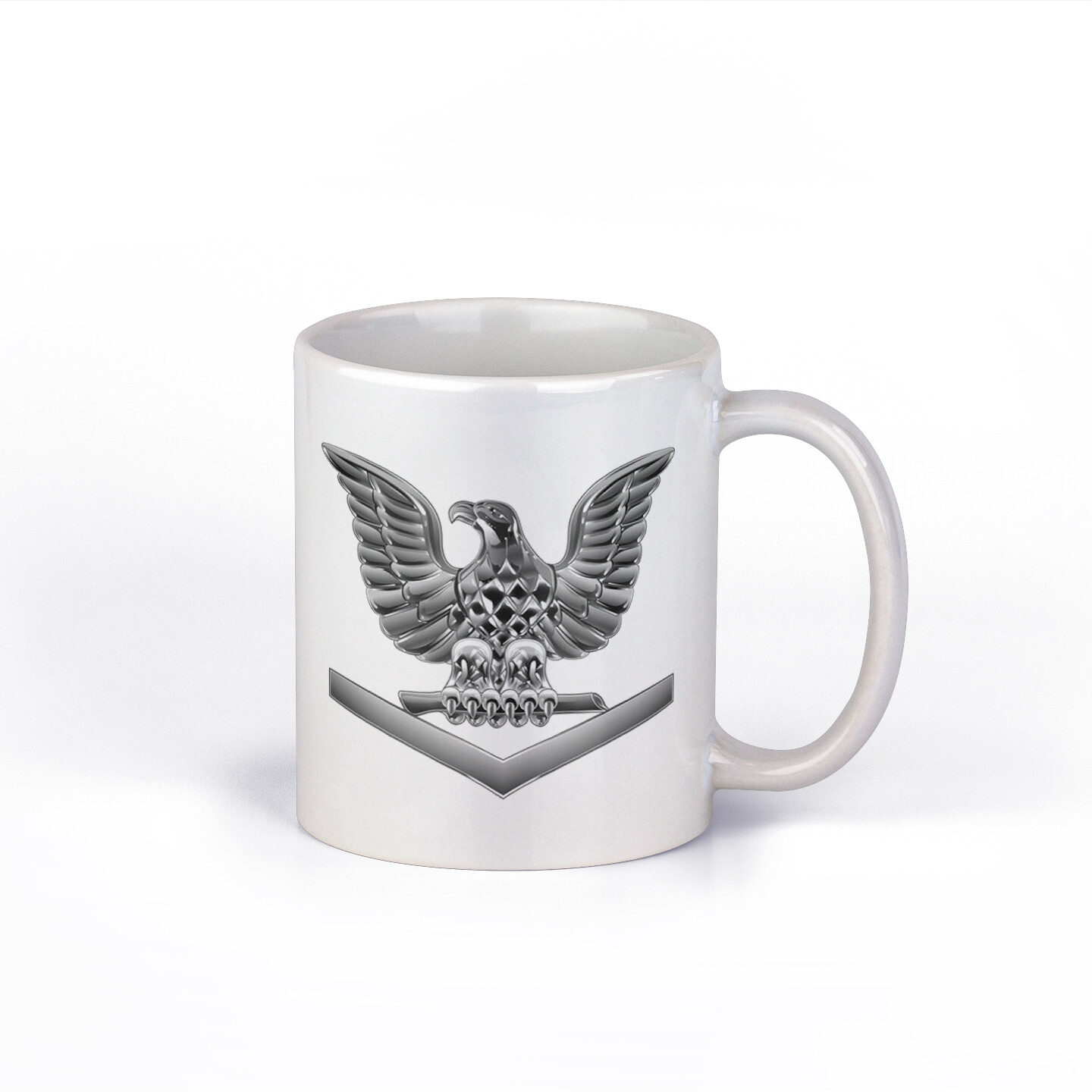 Navy E4 PO3 Petty Officer 3rd Class Collar Insignia Ceramic 11 Ounce ...