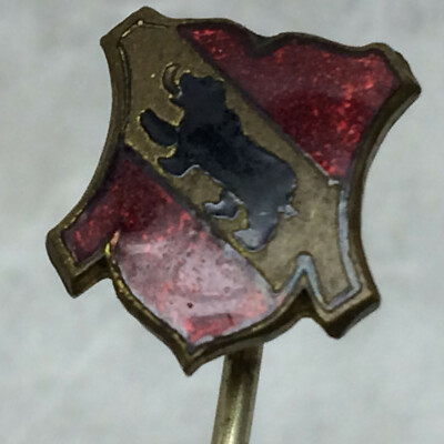 Vintage Crest Stick Pin Enameled Berber Bear of Canton, Bern in ...
