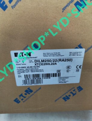 1pcs new DILM250/22 (RA250) high-performance high current contactor | eBay