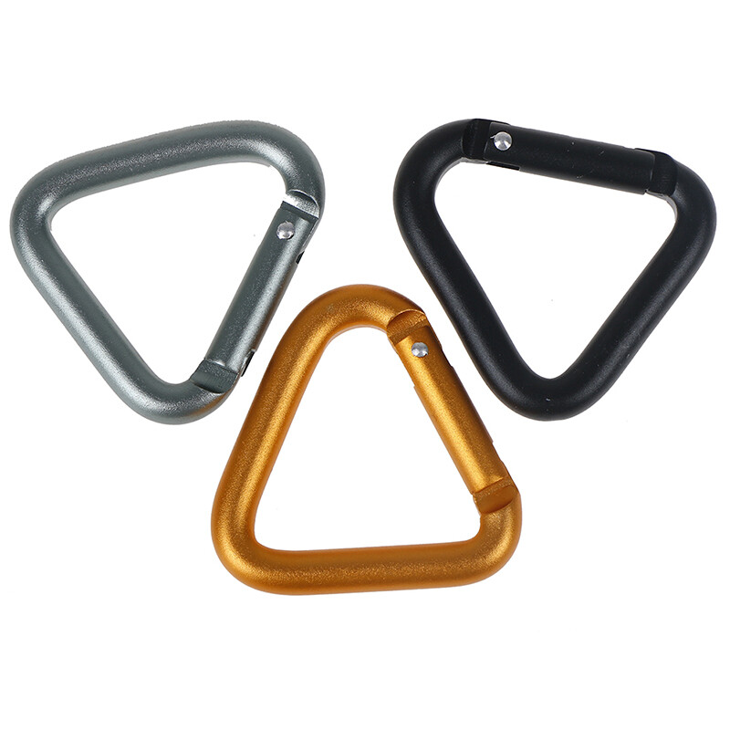 1PC Triangle Carabiner Outdoor Camping Hiking Keychain Kettle Buckle ...
