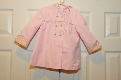 JC Penny Pale Pink Light Weight Toddler Spring Jacket / Coat with Hood ...