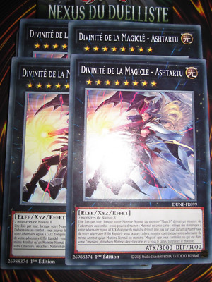 YU-GI-OH! PLAYSET (LOT DE 4) DIVINITE DE LA MAGICLE ASHTARTU DUNE-FR099 ...