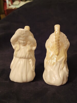 Belleek Ireland Undine Pitcher Creamer Maiden Figurine Green Mark 5 ...