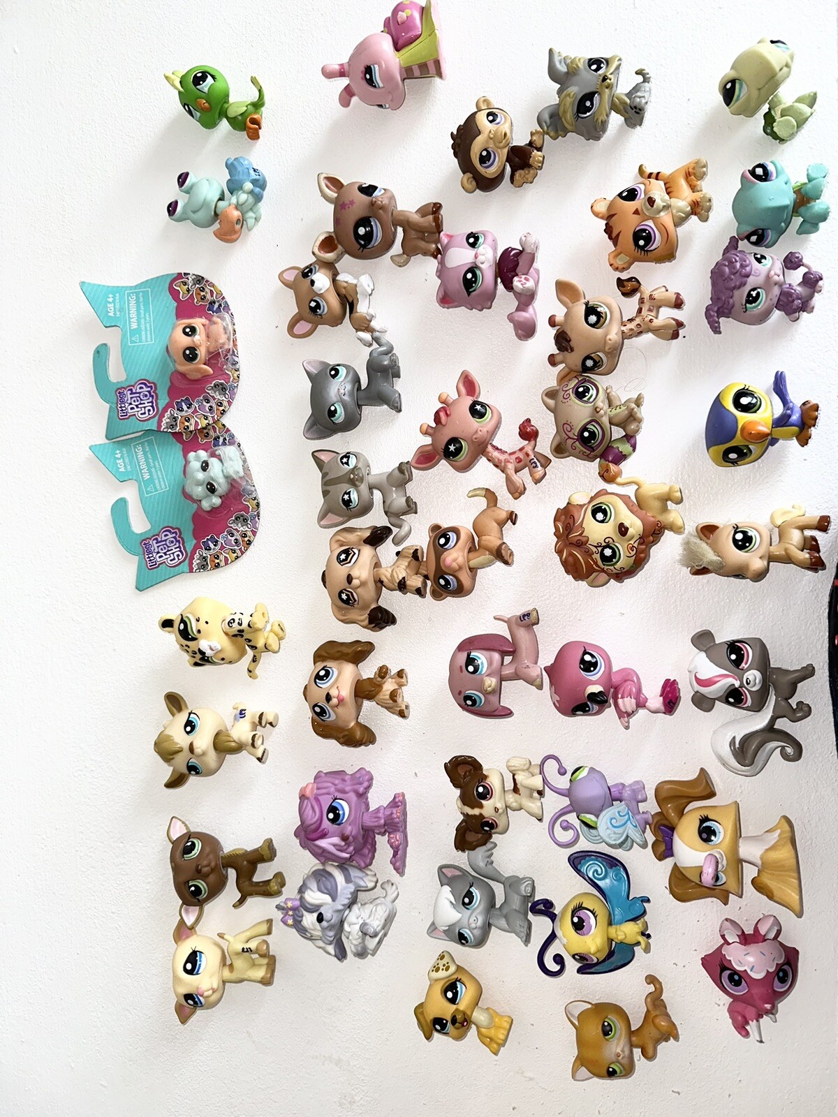 Huge Vintage Lot Of Littlest Pet Shop Animals Cats Dog Monkeys ...