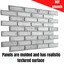 Stone Brick Effect PVC Plastic Wall Covering Panels Decorative Cladding ...