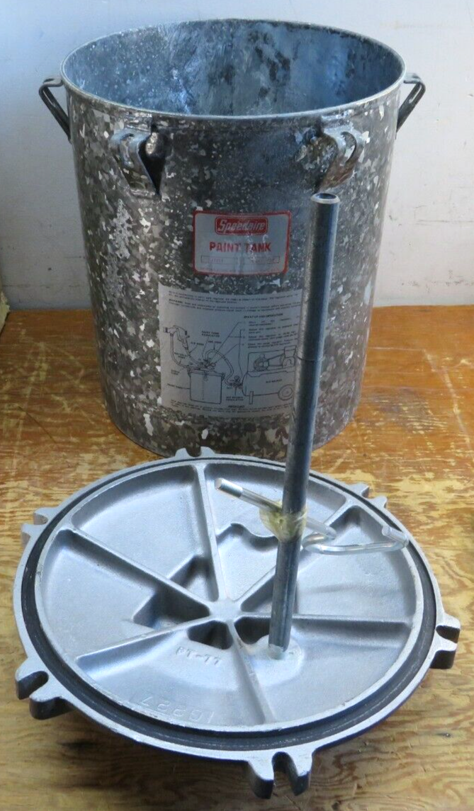 SPEEDAIRE Model 2Z367 Paint Tank 3 Gallon Dayton Electric Mfg. Company ...