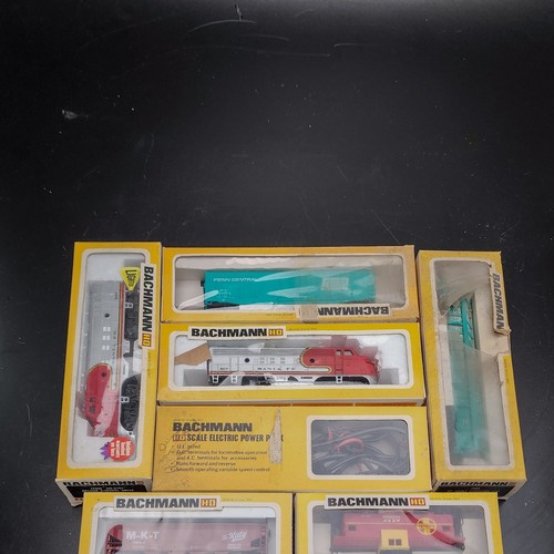 Bachmann Santa Fe 307 Diesel Engine HO Scale Train Set Lot Locomotive ...